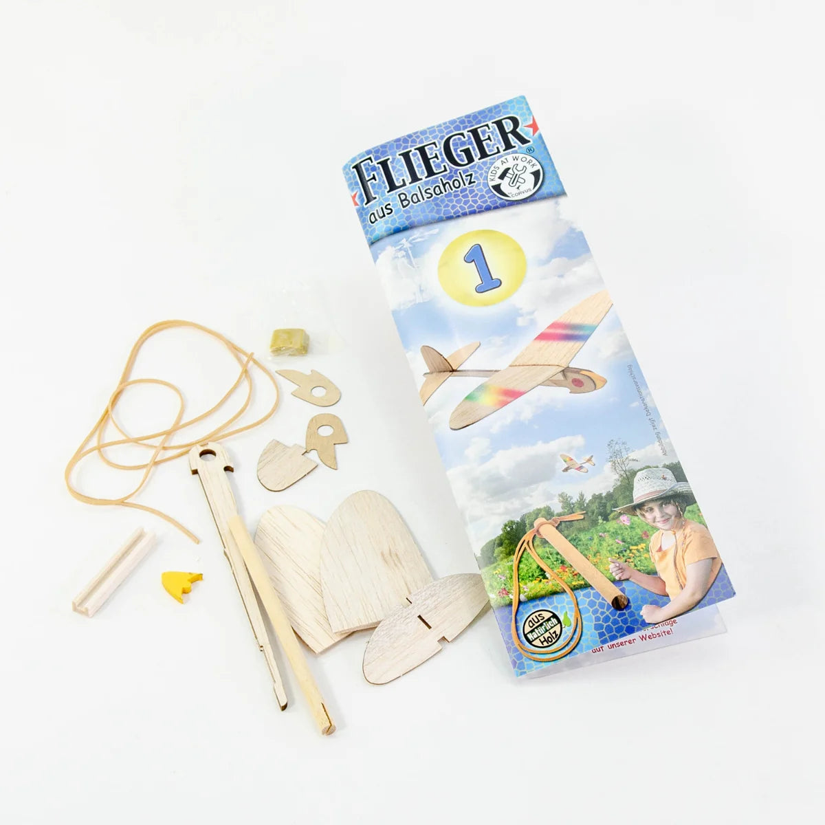 Kids At Work Balsa wood DIY plane kit – Little Reef and Friends